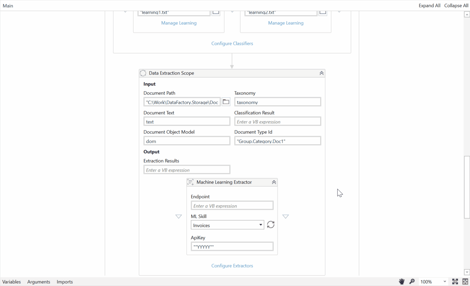 Document Understanding – Machine Learning Extractor