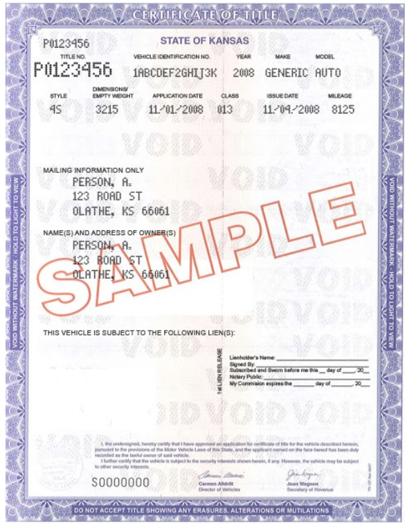 Document Understanding – Vehicle Titles – ML-Paket