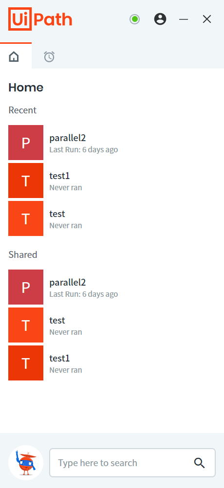 Robot – Interaktive Anmeldung