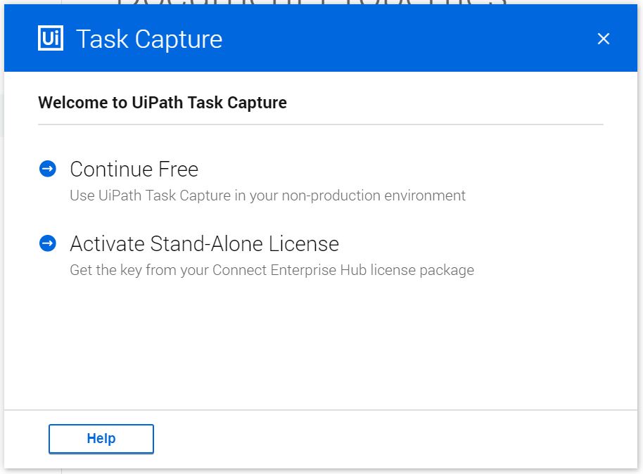 Task Capture – Lizenzierung