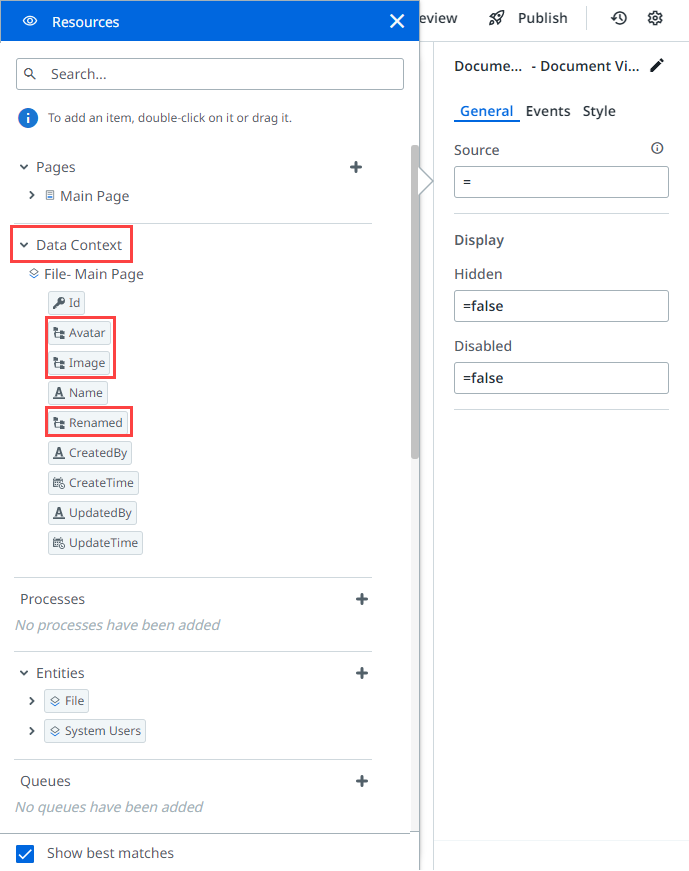 Apps: usar el visor de documentos