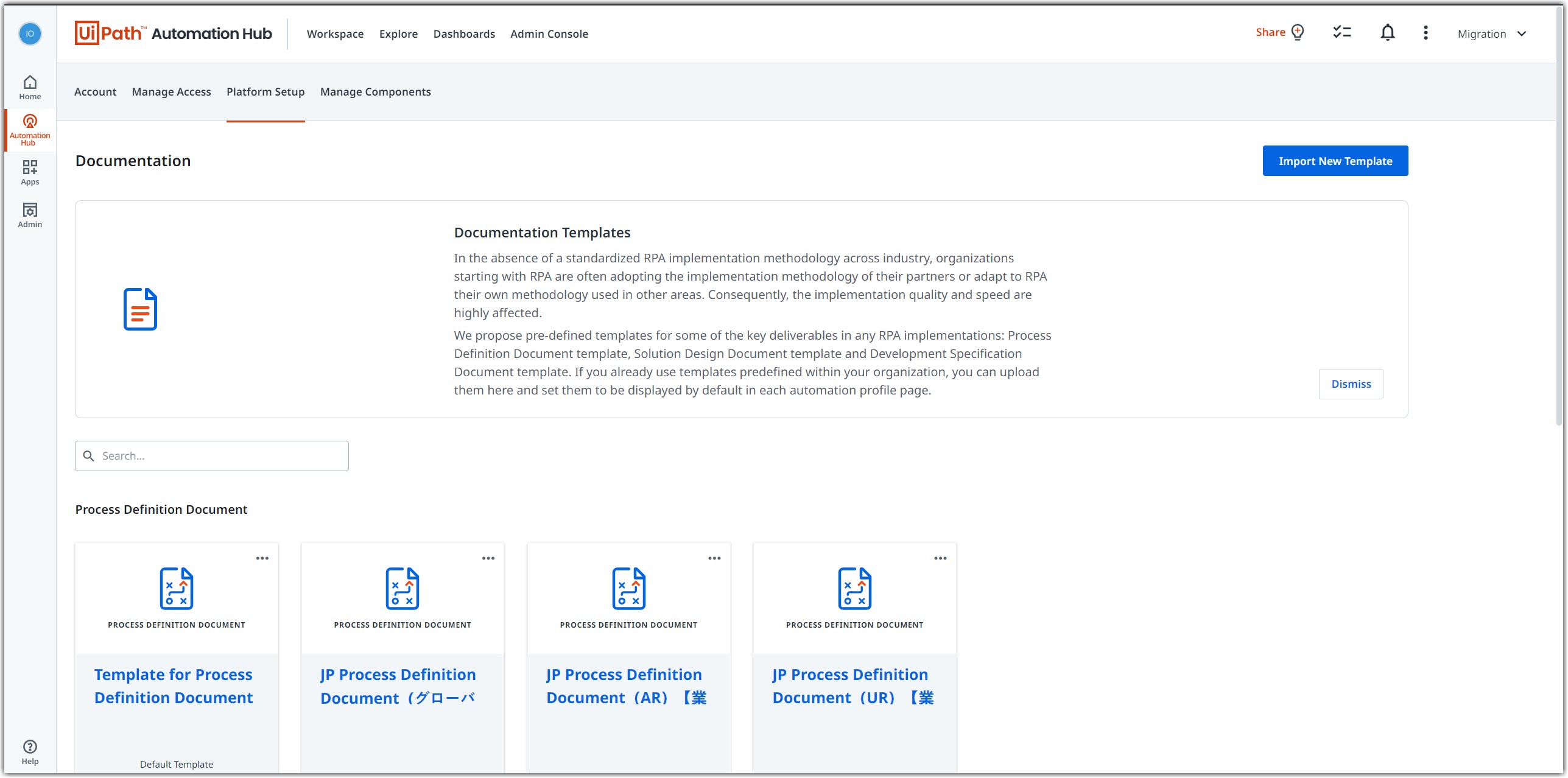 Automation Hub: documentación