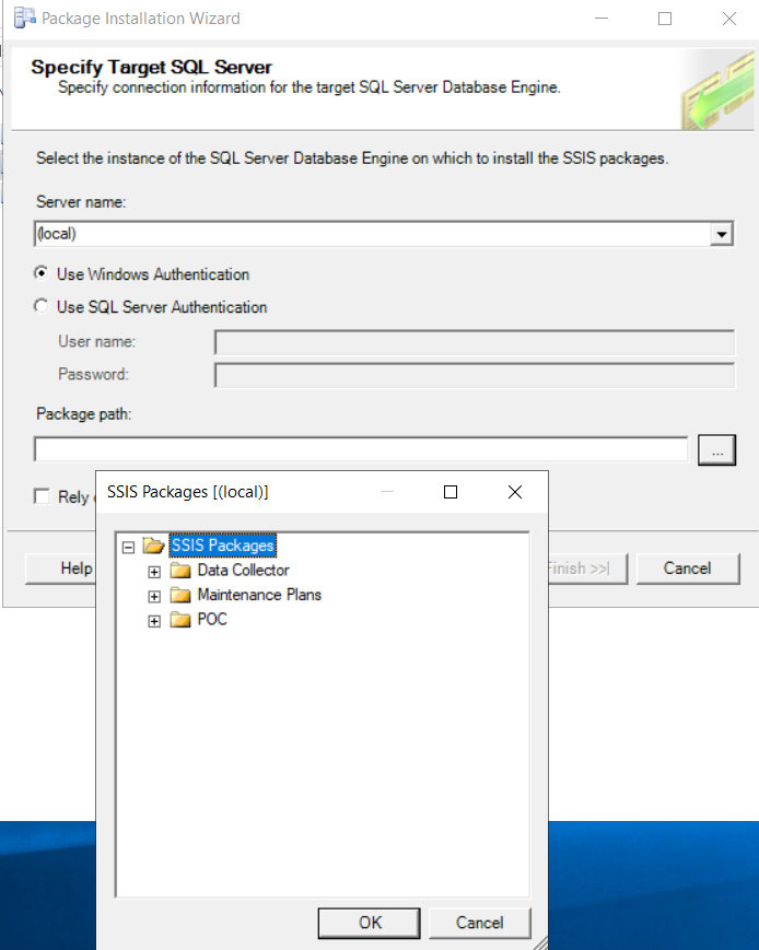 Insights: exportar datos mediante la implementación de un paquete SSIS