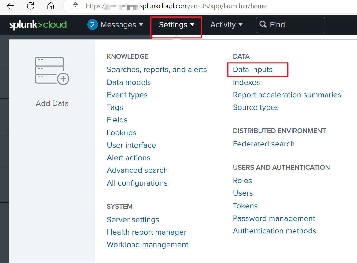 Insights: Preparación de Splunk
