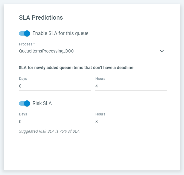 Orchestrator: colas SLA