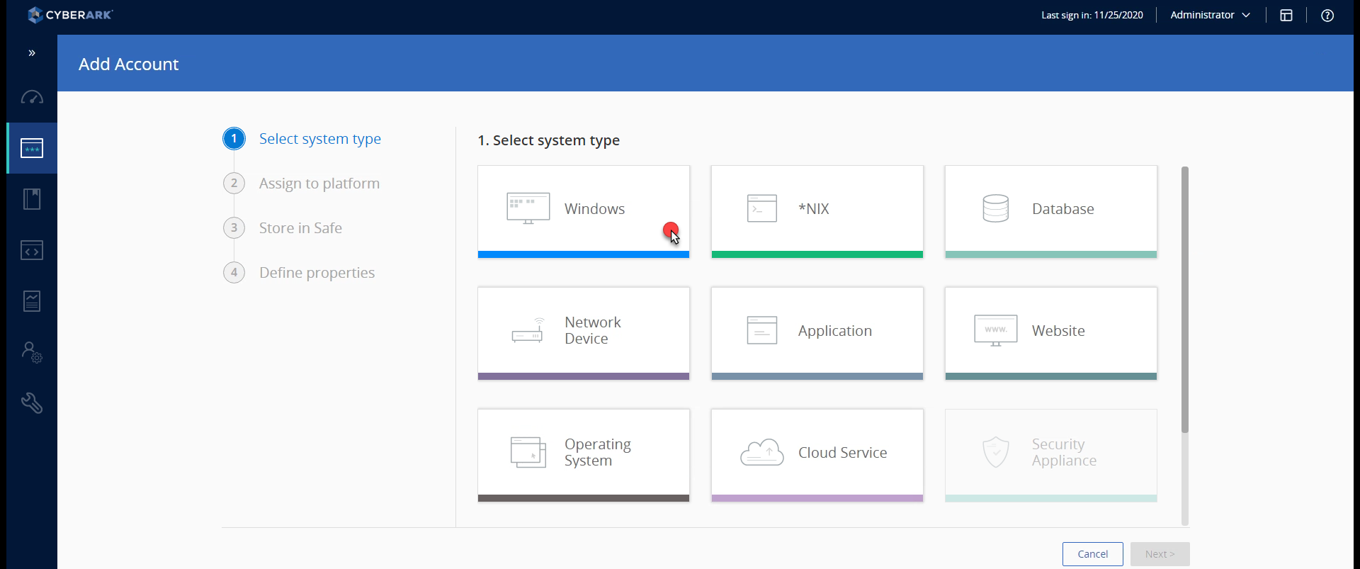 Orchestrator: almacenamiento de credenciales de UiPath Robot en CyberArk