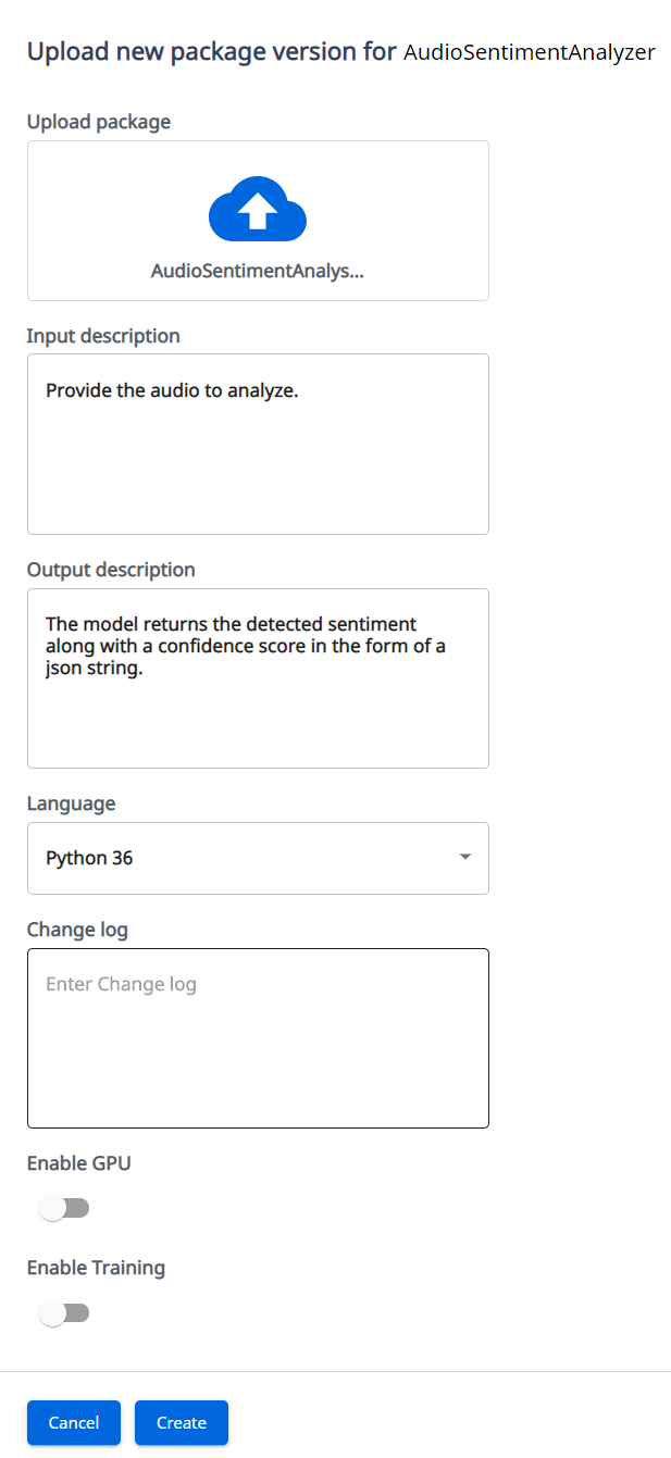 AI Center - Gestion des paquets ML