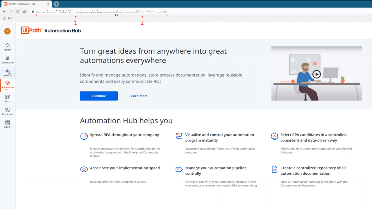 Process Mining - Configurer l'intégration avec UiPath Automation Hub