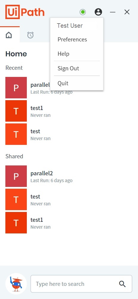 Robot - 対話型サインイン