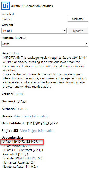 Studio - UiPath リモート ランタイム