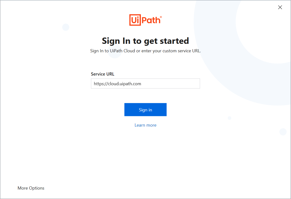 Studio - アカウントにサインインする