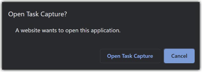Task Capture - Task Capture をアクティベーションする