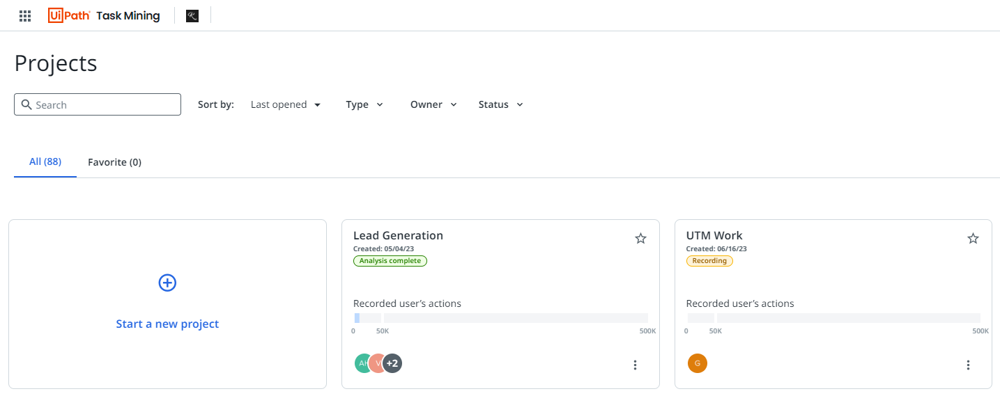 Task Mining - Task Mining ホーム ポータル