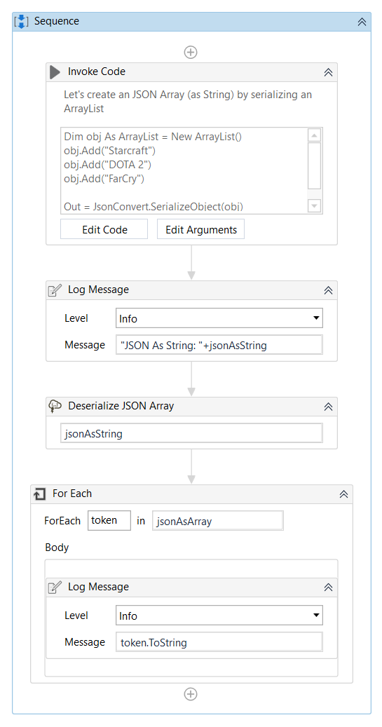 Atividades - Criar e desserializar uma matriz JSON