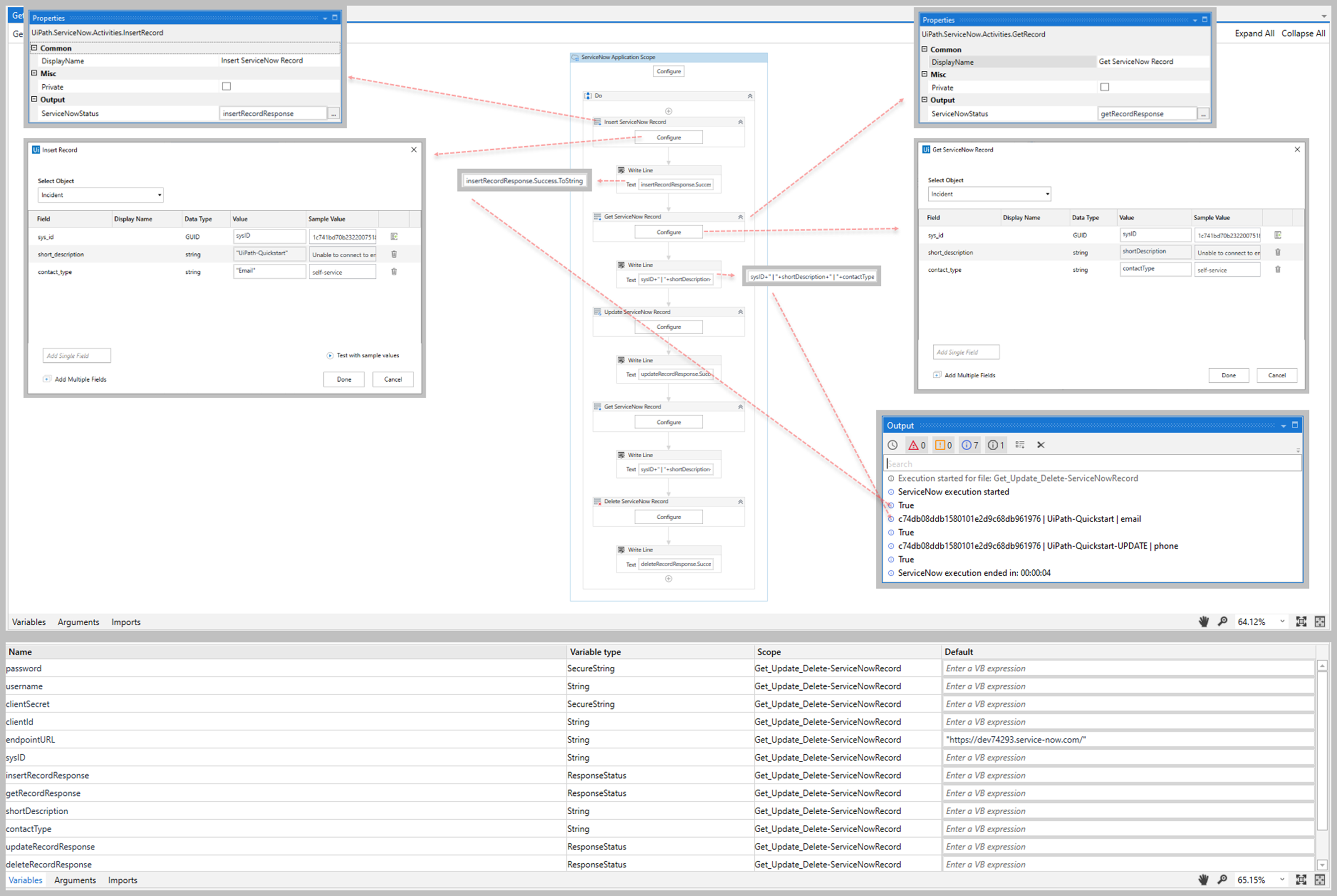 Atividades - Insert ServiceNow ImportSet