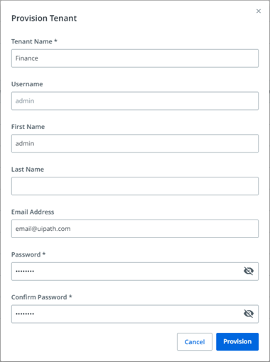 Orchestrator - Gerenciamento de tenants