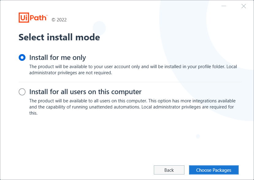 UiPath Robot - Instalando o Robô